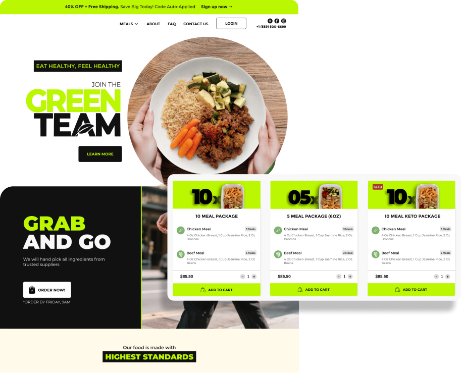 Microsite Development Services - Exdera Global